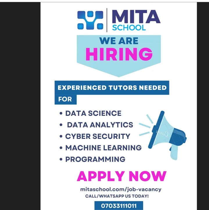 MITA School Recruitment 2023 and 2024 - Reseach Kings